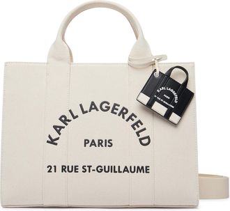 Karl Lagerfeld Handtasche KARL LAGERFELD B4W50076 Creme