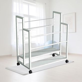 Generic Aufbewahrungsregal for Yogamatten, Yogamatten-Aufbewahrungsregal, bodenstehend mit abschlie&szlig;barem Metallgeh&auml;use mit gro&szlig;em Fassungsverm&ouml;gen for Kurzha