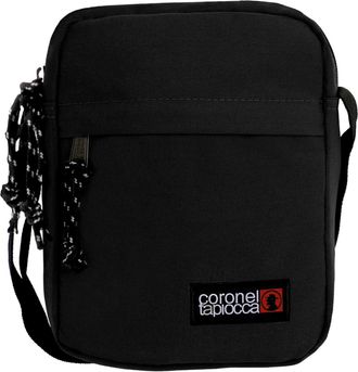 Coronel Tapiocca Herren Urban Shoulder Bag Herren Schultertaschen, 17.5 x 22 5.6 cm, Schwarz