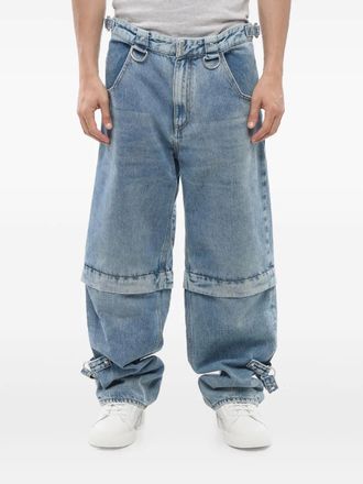 Givenchy jean &agrave; bretelles d&eacute;tachables - Bleu