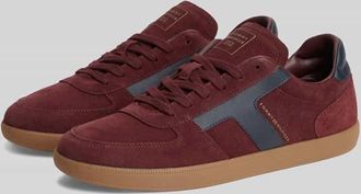 Tommy Hilfiger Sneaker aus echtem Leder mit Logo-Schriftzug