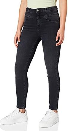 BOSS Skinny Crop 1.2 Jeans, Noir 9, 32W Regular Femme