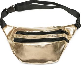 styleBREAKER G&uuml;rteltasche Metallic Bauchtasche Glitzer