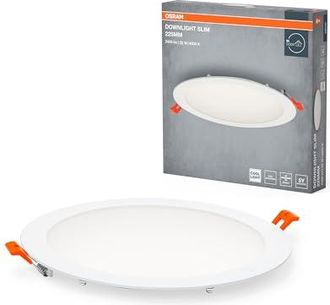 Osram Downlight Slim 225mm, LED Einbauleuchte, 22W, 4000K neutralweiß, 2000 Lumen, flaches Design, IP20, einfache Montage für Wohnräume und Küchen