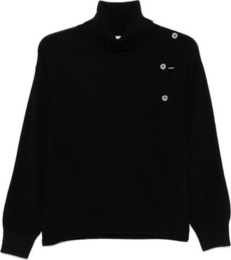 Blanca Vita Pullover mit Cut-Out - Schwarz
