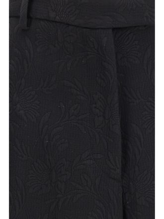 Dries Van Noten Womens Wide-Leg Trousers Black Viscose