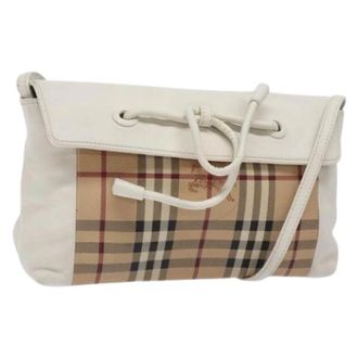 Burberry Pre-owned Cuir sacs-ports-paule - Femme - Pre-owned - Beige - Taille: ONE Size