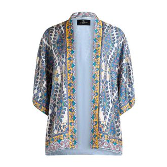 Etro Wei&szlig;e Strickjacken Kollektion - - Jackets - Damen - Mehrfarbig - L