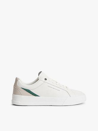 Tommy Hilfiger Baskets en cuir colour-block embl&eacute;matique