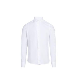 van Laack Chemise unie &agrave; manches longues en coton