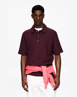 Arket Kurzärmliges Polohemd -Rosa