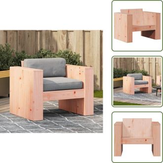 vidaXL Gartensessel 79x60x62 cm Massivholz Douglasie - Gartensessel - Holzsessel - Terrassenstuhl - Gartenm&ouml;beln - Lounge Chair