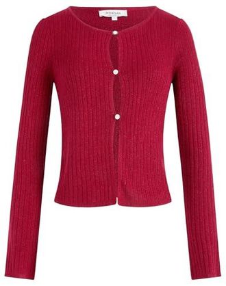 Morgan 252-MIZOR Gilet, Raisin M, L Femme