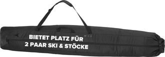 Atomic Double SKI Bag I Skitasche für 2 Paar Ski & Stöcke I 205x30x20cm große Skiertragetasche I Wasser- & schmutzabweisendes Material I Profi Doppelskitasch