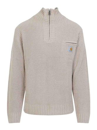 Carhartt Work in Progress Pull Col Rond - Gris