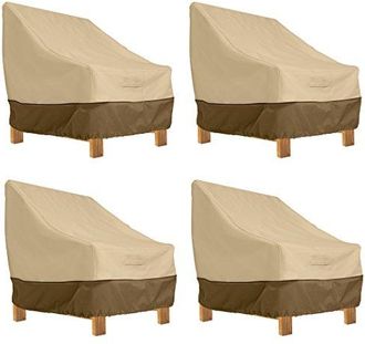Classic Accessories Veranda Wasserdichte Abdeckung für Terrassensessel, 96,5 cm, 4 Stück