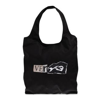 Yohji Yamamoto Graphic Tote - - Bags - unisex - Schwarzk - ONE SIZE