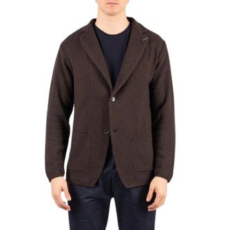 Paoloni Homme, Vestes, Brun, Taille: S Giacca