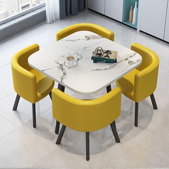 Generic Essgruppe in Tresenh&ouml;he, K&uuml;chen-Esstisch- und Stuhlset, 5-teilige Fr&uuml;hst&uuml;cksbar-M&ouml;bel mit 1 Tisch und 4 St&uuml;hlen