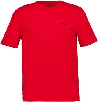HUGO BOSS Herren T-Shirt rot Baumwolle