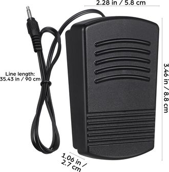 IFUNDOM N&auml;hmaschinen Fu&szlig;pedal mit Netzkabel Robustes Ersatz Fu&szlig;steuerger&auml;t f&uuml;r Haushaltsn&auml;hmaschinen Ergonomisches Handarbeits Pedal f&uuml;r Anf&auml;nger und Zuhause