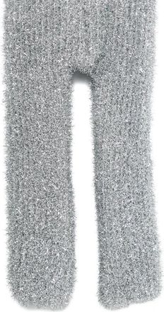 Kenzo Rabbit Design Metallic Scarf - Silver