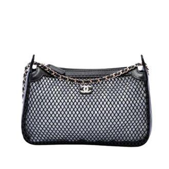 Chanel Pre-owned Mesh Schultertasche - - Pre-owned - unisex - Schwarzk - ONE SIZE