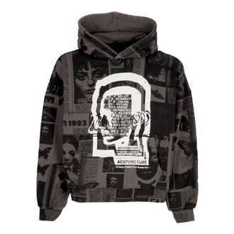 Acupuncture Acupuncture - Manifesto Sweat &agrave; capuche - Homme - Sweatshirts et sweats &agrave; capuche - Multicolore - Taille: L