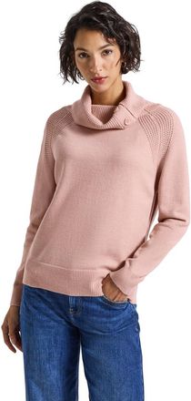Street One Damen 3015724 Pullover mit Stehkragen, Faded Rose Mel, 42