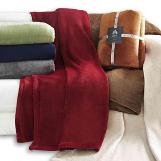 Irisette 8900-21 Castel Kuscheldecke Uni, 150 x 200 cm, Marine