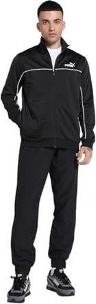 Puma Ensemble de survêtement passepoilé Homme S Black