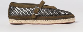Alaia Perforierte Wildleder-Mary-Jane-Espadrilles mit Jutesohle