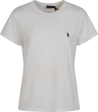 Polo Ralph Lauren Femme, Tops, Blanc, Taille: 40 FR Knit T-Shirt
