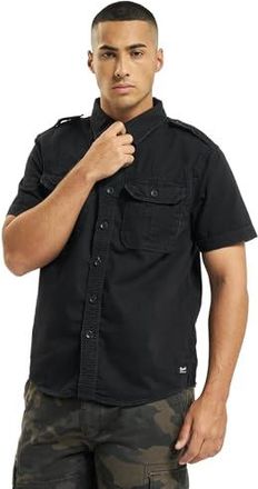 Brandit Vintage Shirt Short Sleeve, color: black, size: 5XL