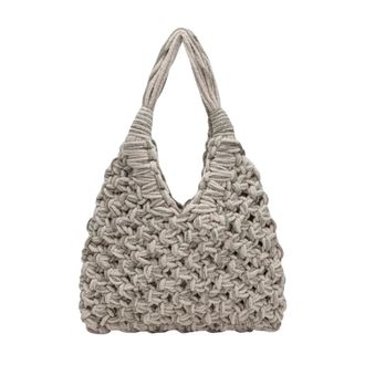 Hibourama Bags Femme, Sacs, Blanc, Taille: ONE Size Borsa a Mano Media Vannifique