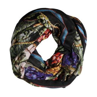 Dolce & Gabbana Femme, Accessoires, Multicolore, Taille: ONE Size Grapes Print Wrap Shawl
