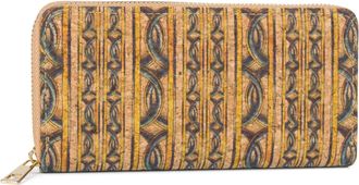 styleBREAKER Portemonnaie Kork Geldb&ouml;rse mit buntem Muster Print