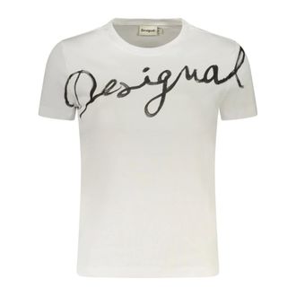 Desigual Femme, Tops, Blanc, Taille: 40 FR Florence Short-Sleeved T-Shirt