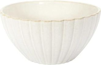 The Home Deco Factory Home Deco Factory, KA0411, Saladier &eacute;l&eacute;gant en c&eacute;ramique, id&eacute;al pour salades et Fruits, Design raffin&eacute; et Couleur Beige, Facile &agrave; Nettoyer, diam&egrave;tre 1