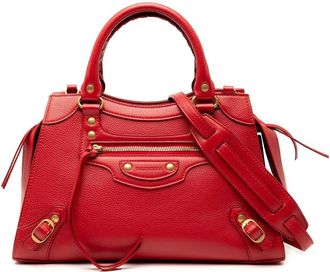 Balenciaga Hobo Bags - Small Grained Calfskin Motocross Neo Classic City - Gr. unisize - in Rot - f&uuml;r Damen