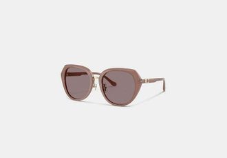 Coach Maxi Sculpted C Runde Oversize-Sonnenbrille