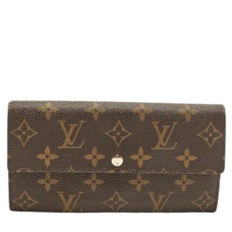 Louis Vuitton Portefeuille Vintage en Toile Enduite Pre-owned - Femme - Pre-owned - Brun - Taille: ONE Size