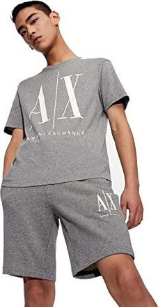 A|X Armani Exchange Logo Icon Tee, T-Shirt Homme, Gris (Bc09 Grey 3930), X-Large