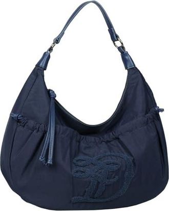 Tom Tailor Wyona, Sac à bandoulière Femme, Bleu foncé, 39x11.5x26.5