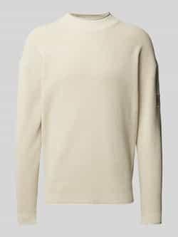 Calvin Klein Jeans Relaxed Fit Strickpullover mit Label-Patch