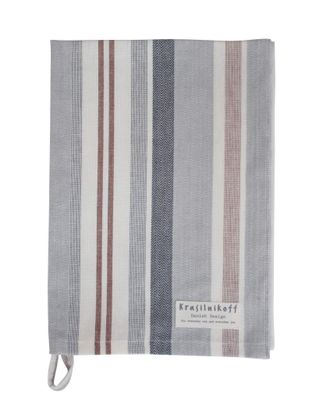 Krasilnikoff Geschirrtuch, Trockentuch, Küchentuch - Symphonie Grey - Baumwolle - 70 x 50 cm