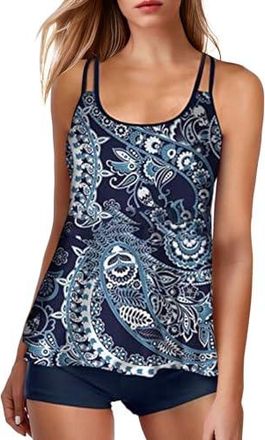Generic Ensemble tankini pour femme - Maillot de bain deux pi&egrave;ces - Maillot de bain push-up - &Eacute;l&eacute;gant - Simple - Maillot de bain - Maillot de bain sportif rem