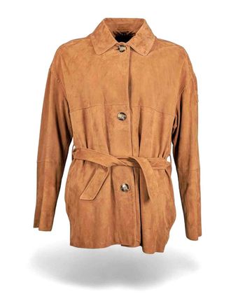 Peuterey Blouson En Cuir - Marron
