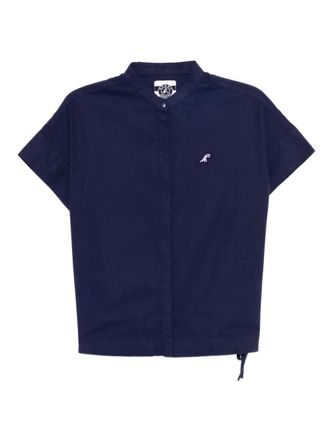 Sport b. Oberteil mit Dino-Stickerei - Blau