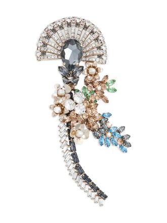Dolce & Gabbana broche &agrave; ornements en cristal - Multicolore